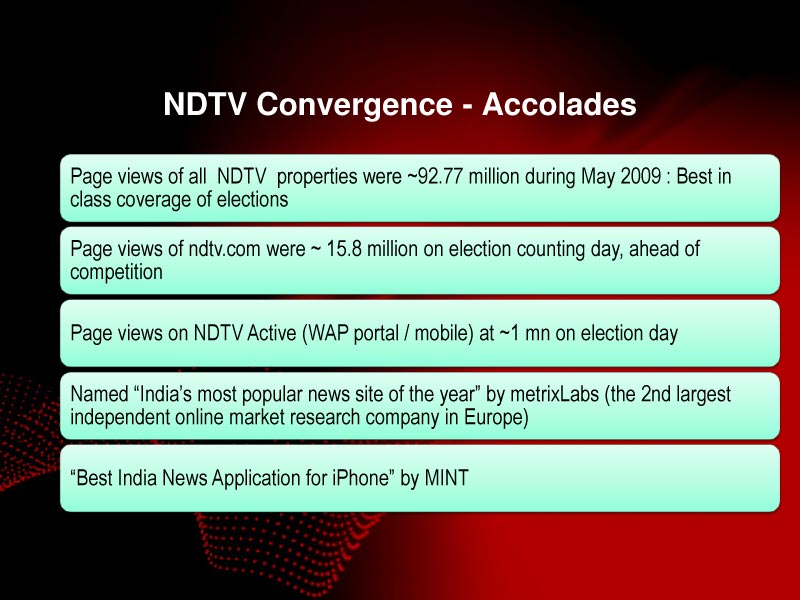 Ndtv Convergence